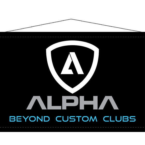 Alpha "Beyond Custom Clubs" Banner — Alpha Golf